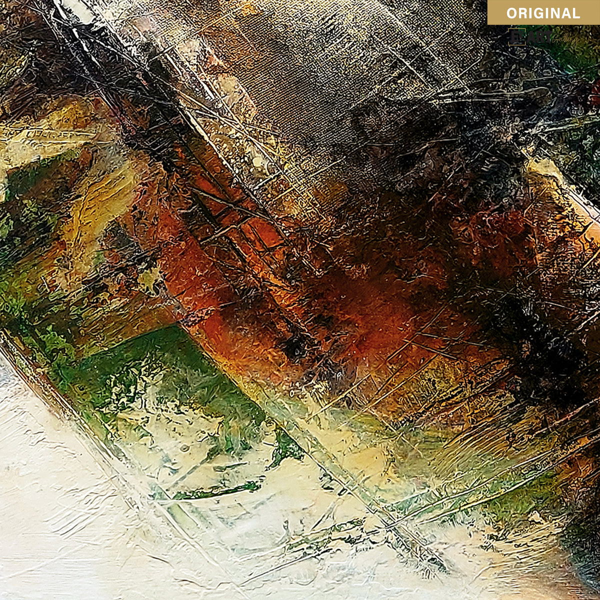 Inwang’s Voice (인왕의 목소리 · Inwang-ui Moksori) by Steve Moon, 48" x 40" – E2Art Gallery